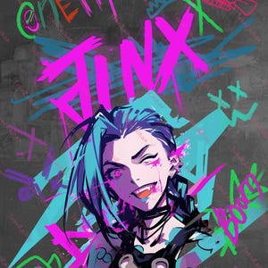 Arcane Graffiti PNG File, Jinx Graffiti PNG - Etsy UK