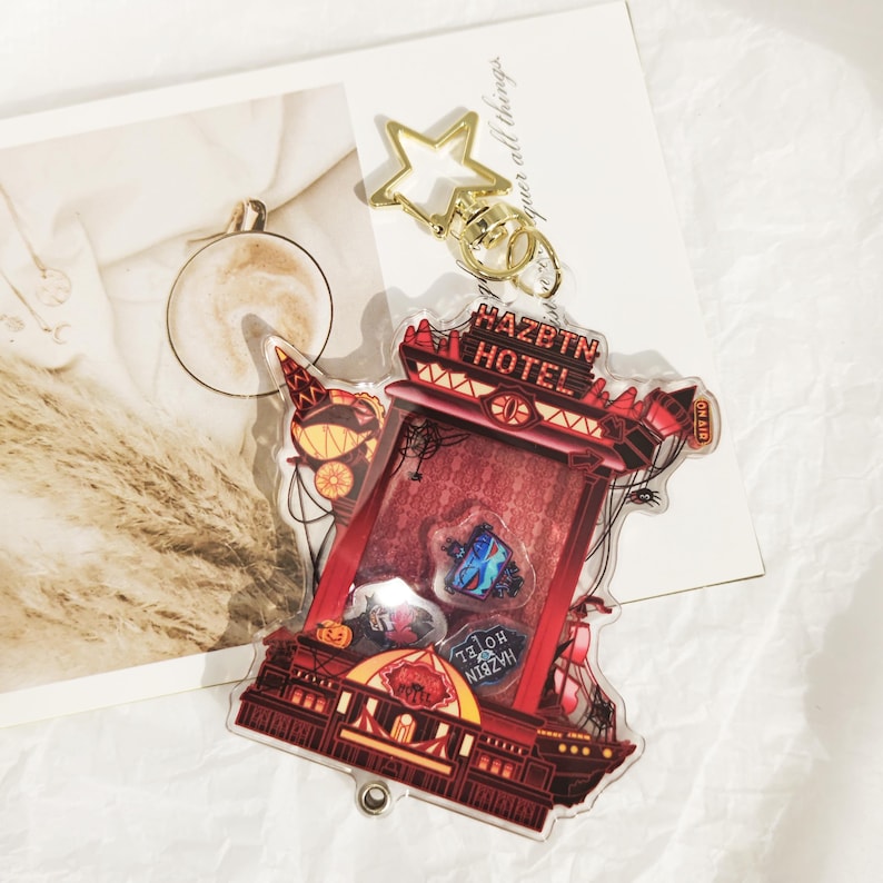Hazbin Hotel Shaker Keychain, Hazbin Hotel Halloween Shaker Keychain ...