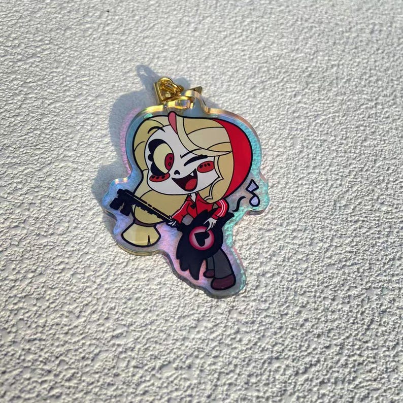 Hazbin Hotel Charlie Keychain, Hazbin Hotel Keychain - Etsy