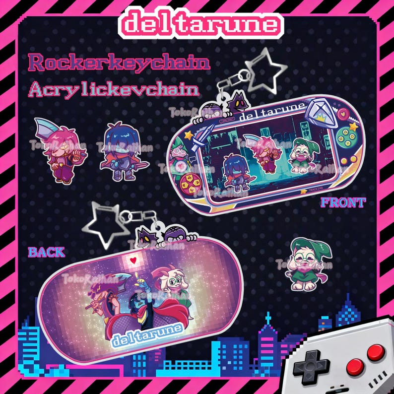 PREORDER Deltarune Shaker Keychain Charm - Etsy