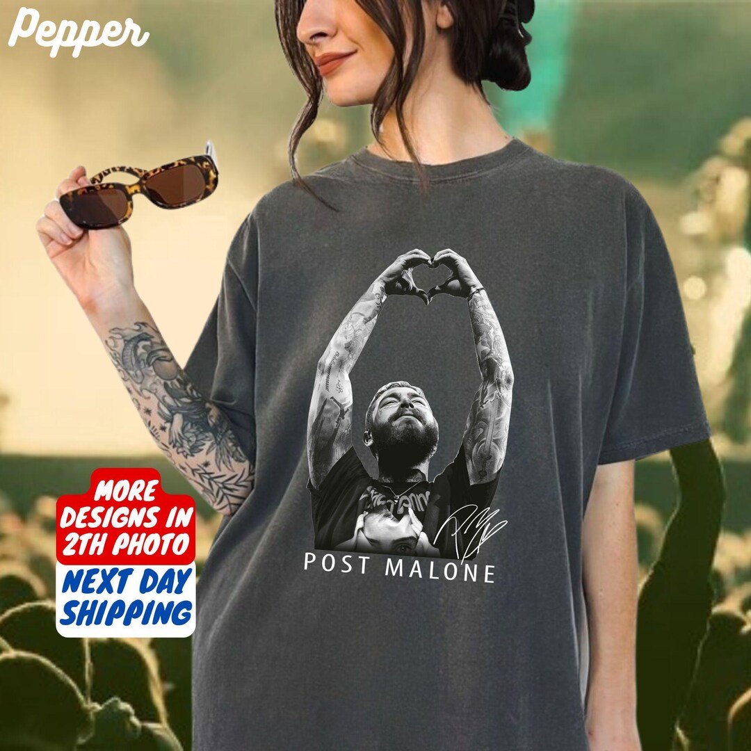 Comfort Colors Vintage Post Malone Shirt, Malone Rap Music Shirt, F1 ...