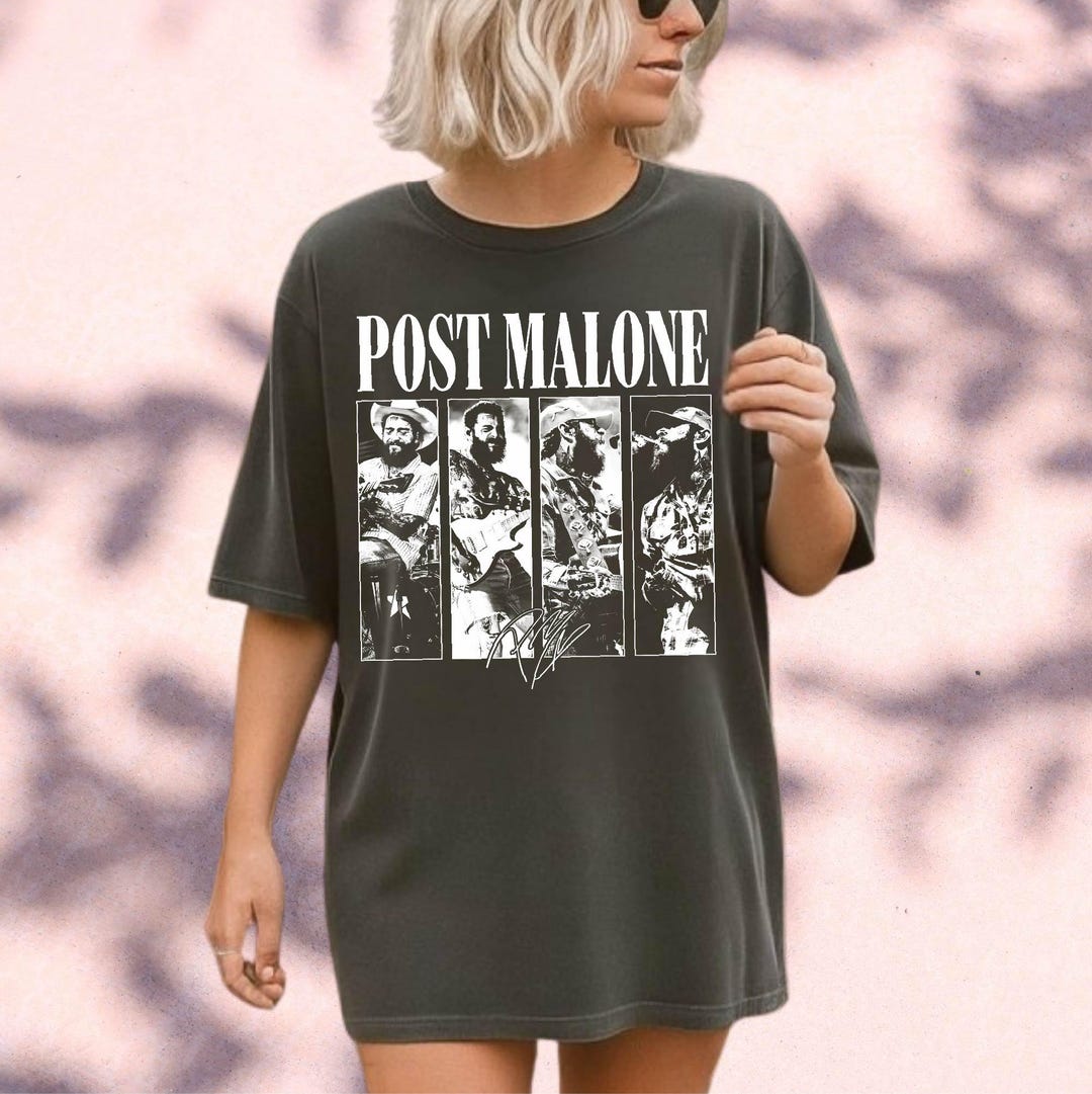 Comfort Colors Vintage Post Malone Shirt, Malone Rap Music Shirt, F1 ...