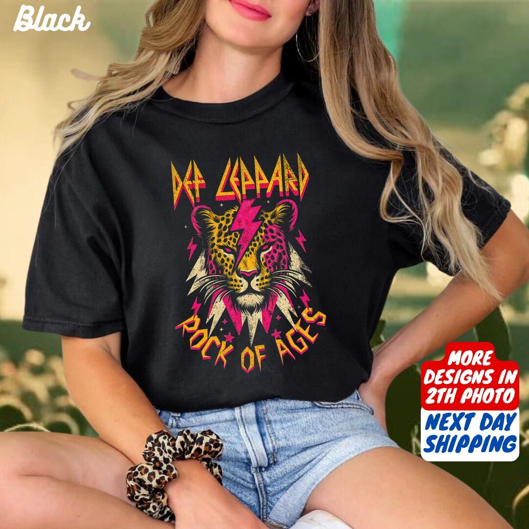 Comfort Colors Def Leppard 2025 T-shirt, Rock of Ages Shirt, Def Tired ...