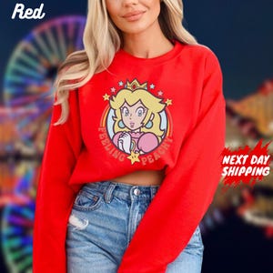 Princess Peach Mario Sweatshirt, It’s Peach Time Hoodie, Super Mario ...