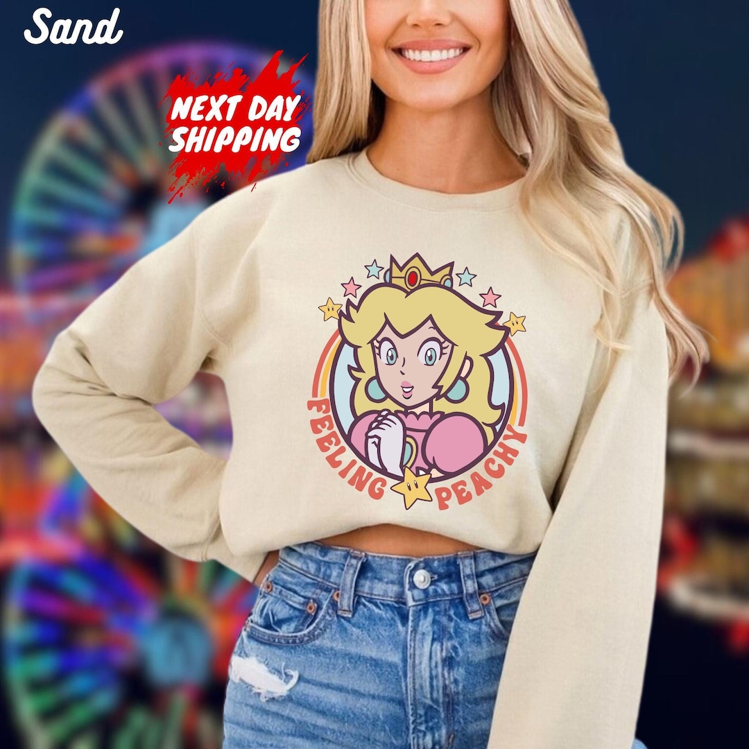 Princess Peach Mario Sweatshirt, It’s Peach Time Hoodie, Super Mario ...