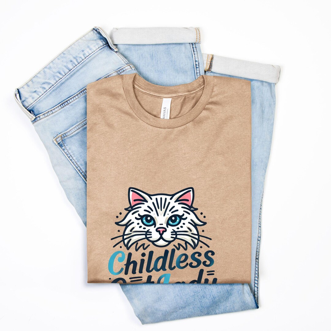 Whimsical Childless Cat Lady for Kamala Harris T-shirt Kamala Tshirt ...