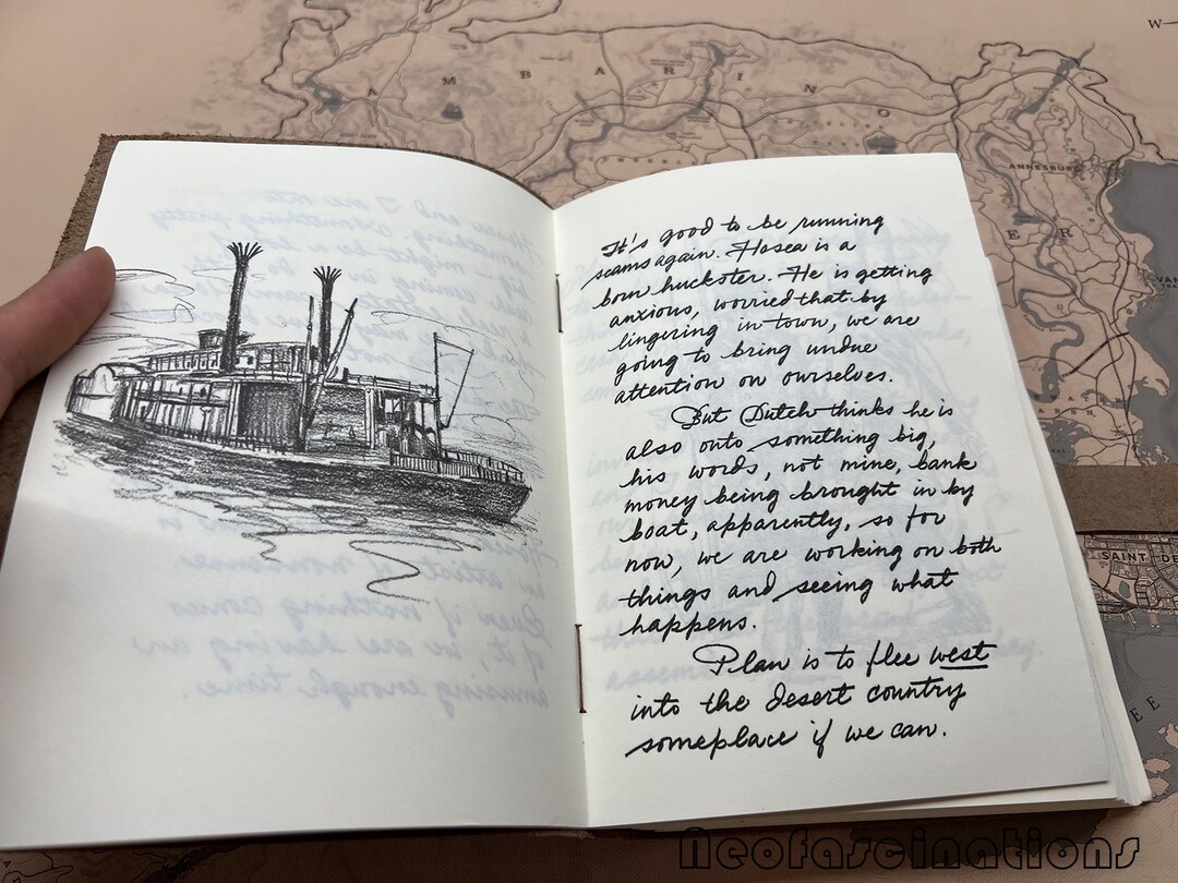 Arthur Morgan Journal, Handmade and Customized, Role Play, RDR2, Gifts ...