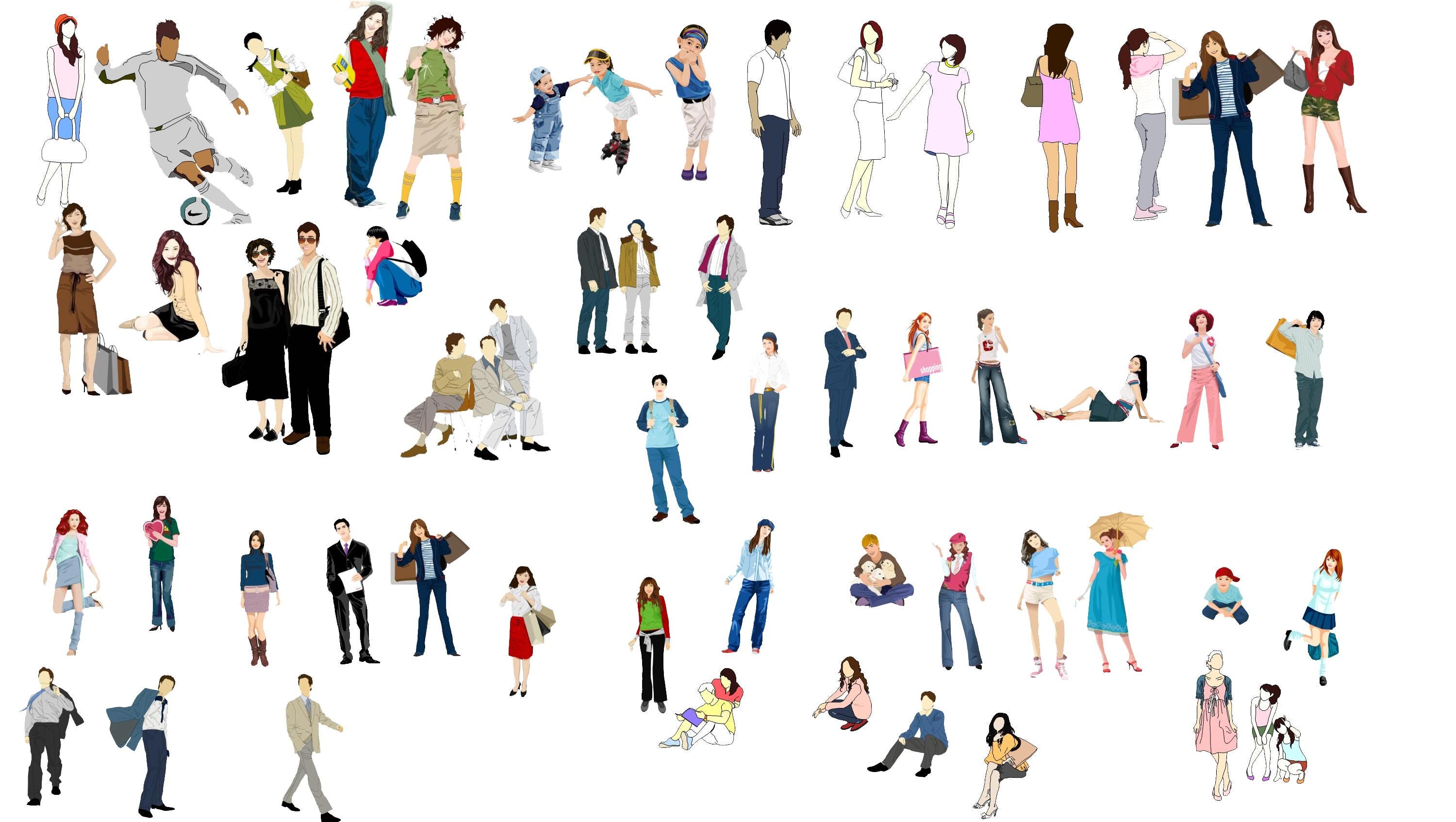 High Quality Character PSD Material, Advertising and Marketing ...