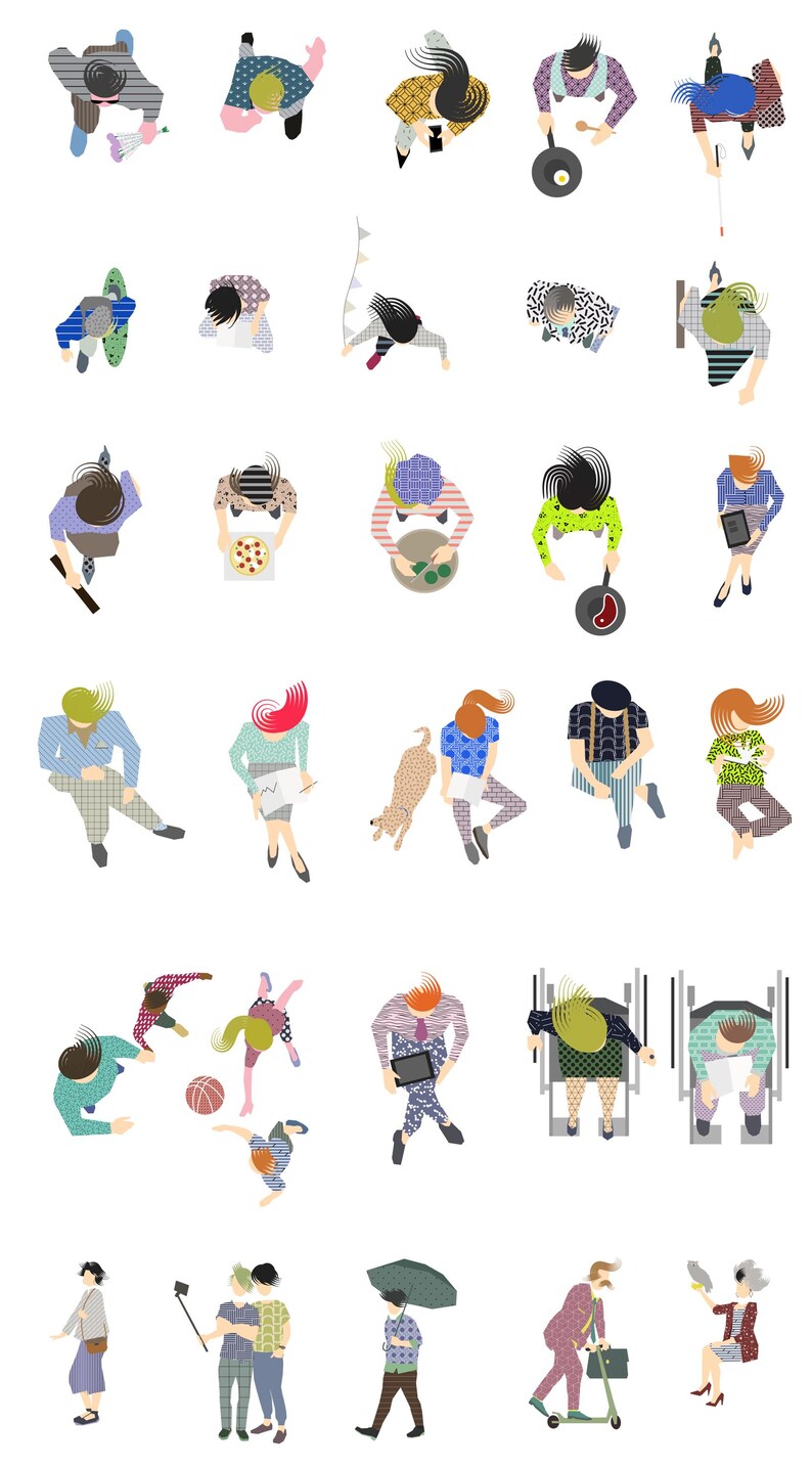 Cartoon Character Bird's Eye View PSD Material Figure, Children's Book ...