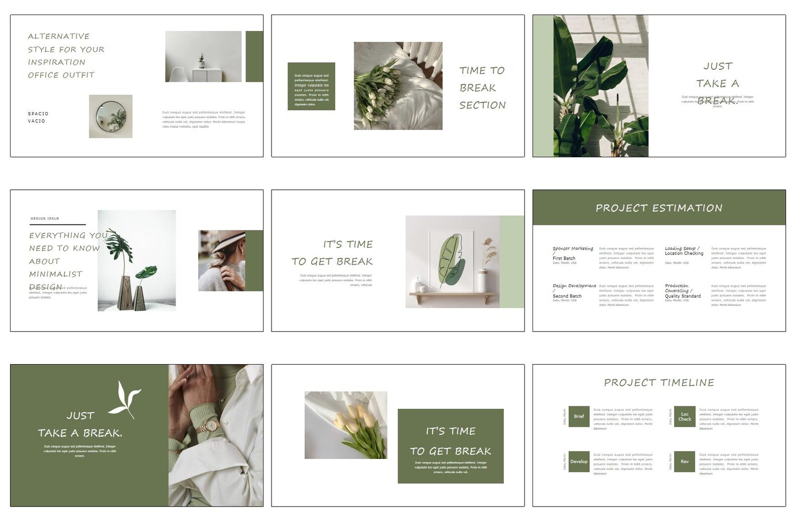 Modern Minimal Fresh Light Green Business Powerpoint Template, PPT, S2 ...