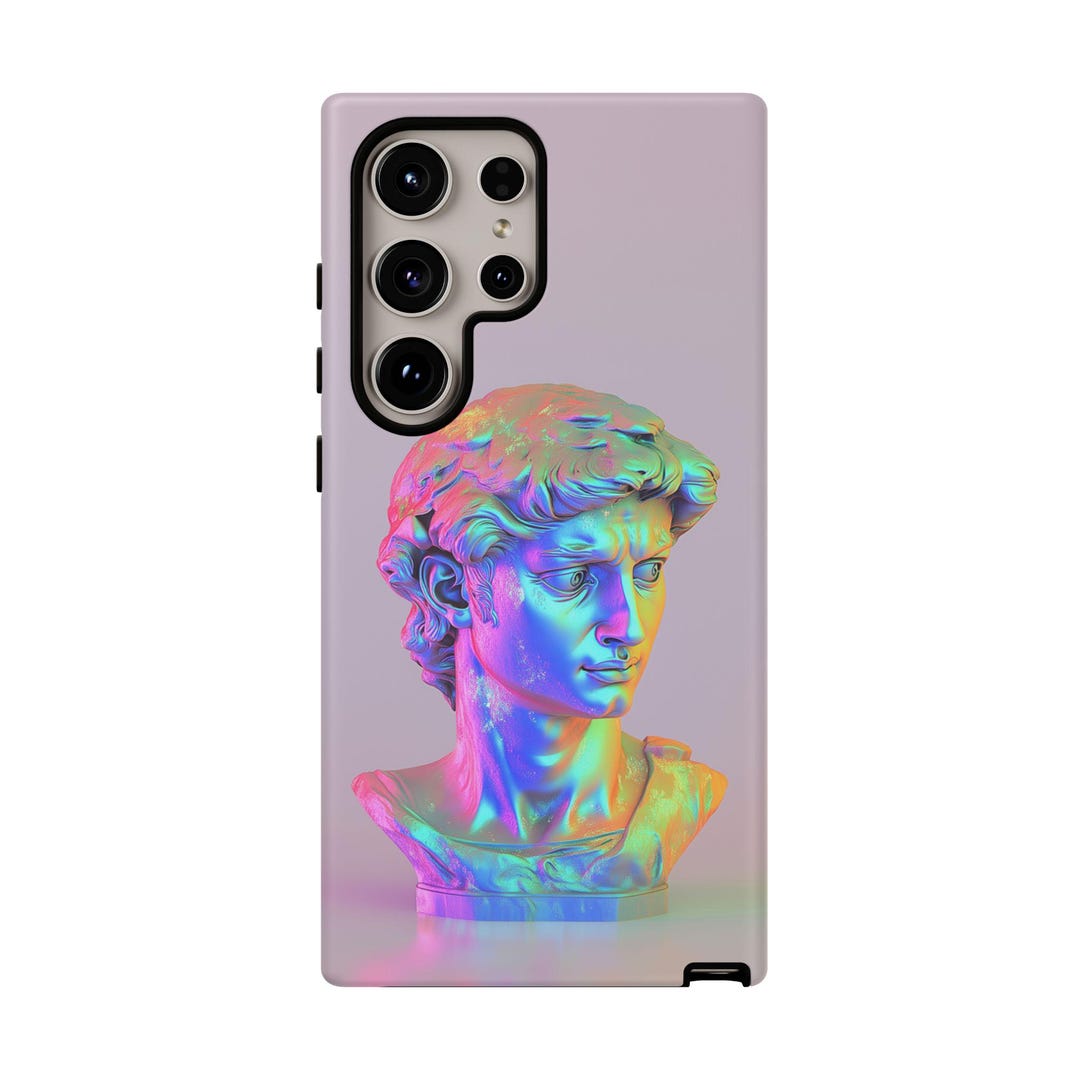 Phone Case, Cyberpunk Michelangelo's David Sculpture, Tough Case for ...