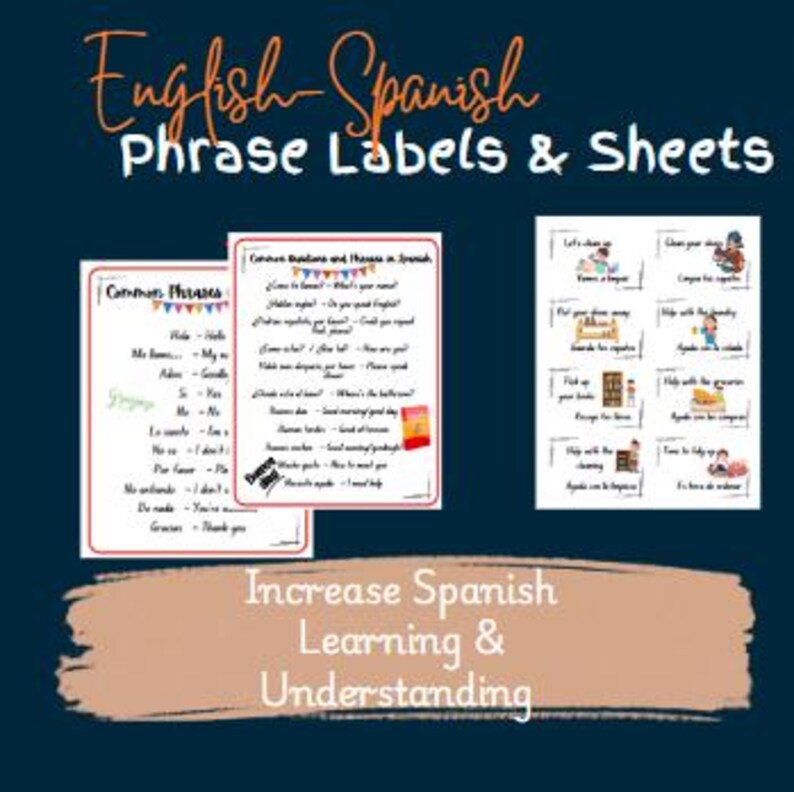 Spanish Home Learning - Etsy