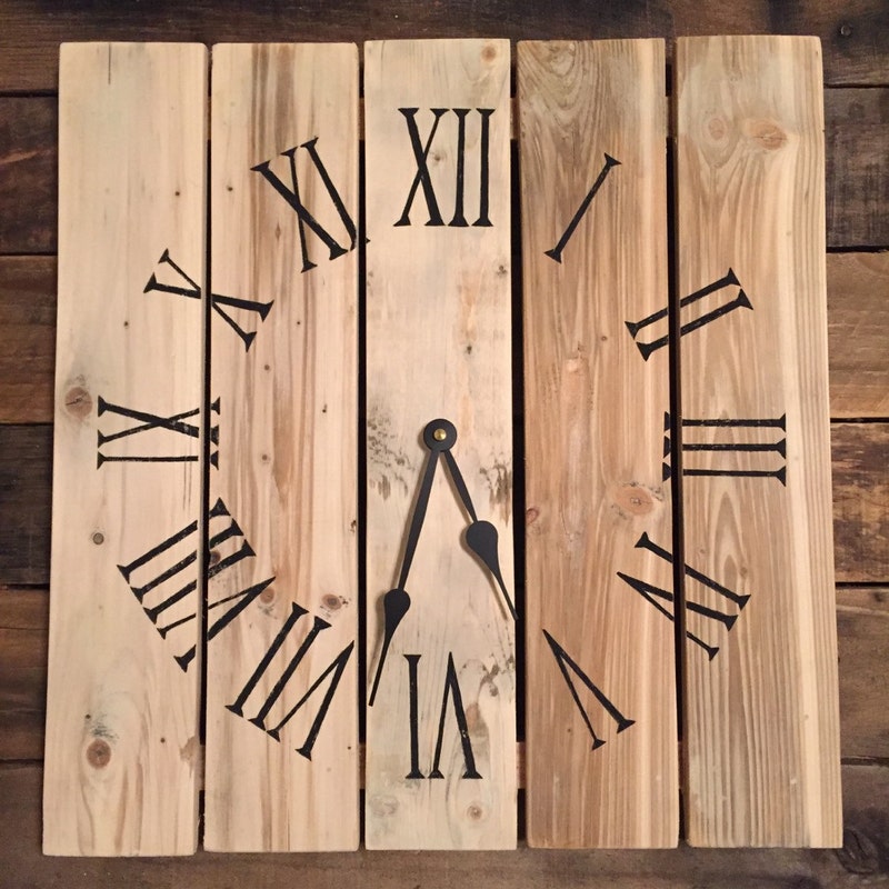 Pallet Clock - Etsy