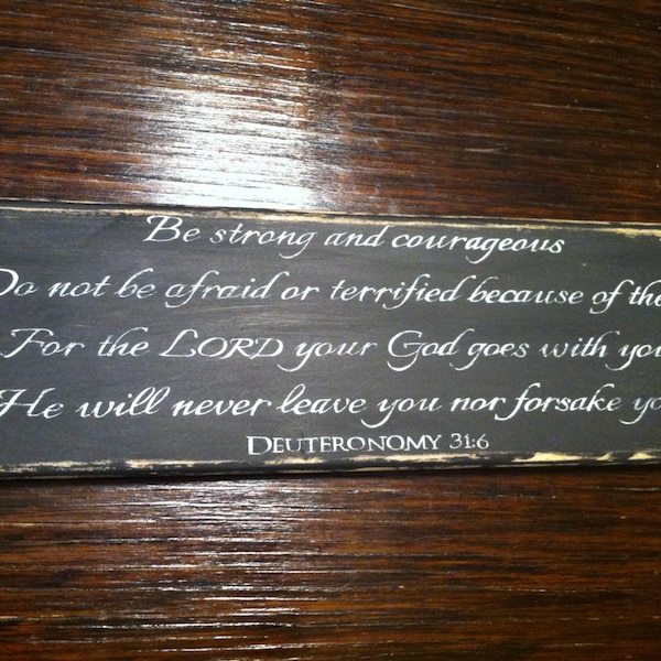 Wooden Bible Verse Sign - Etsy