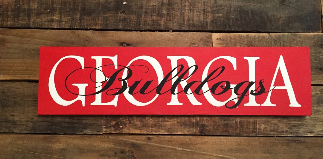 Custom Sports Team Like Bulldogs Man Cave Den Signs Made to Order Hand ...