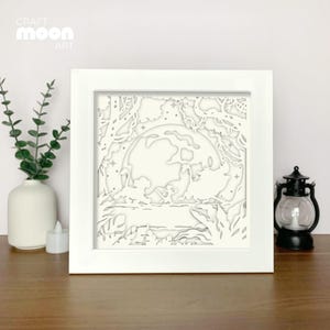 Lion and Friends Shadow Box Files Template, Lion King Paper Cut ...