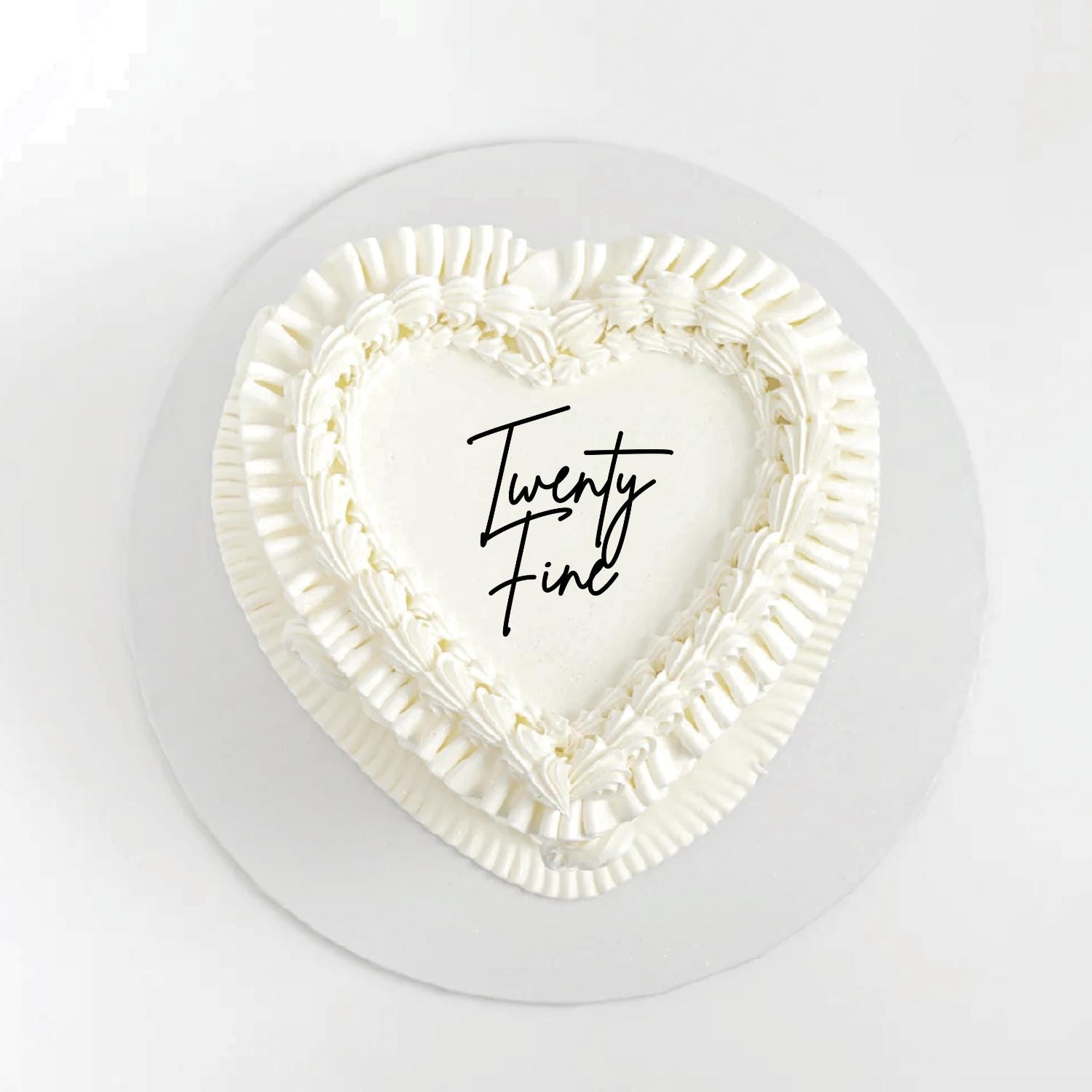Personalized Edible Cake Topper: Twenty Fine Icing Charm - Etsy