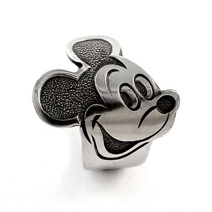 Vintage Mickey Mouse Stainless Steel Spoon Ring Vintage Bonny Disney ...