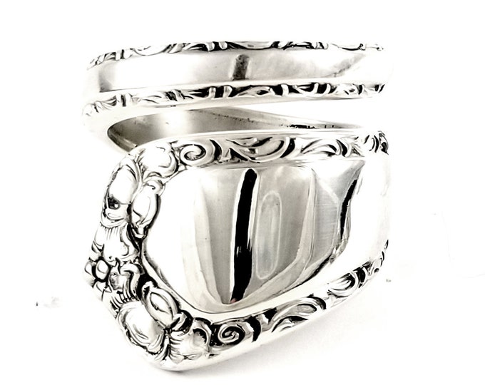 Sterling Silver Spoon Ring - Easterling Rosemary Spoon Ring - Wrapped ...