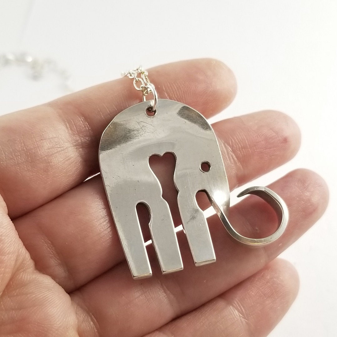 Vanity Fair Salad Fork Collar de elefantes Collar Elefork de - Etsy España