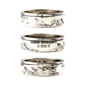 Silver Arkansas Coin Ring State Quarter Ring Silver - Etsy