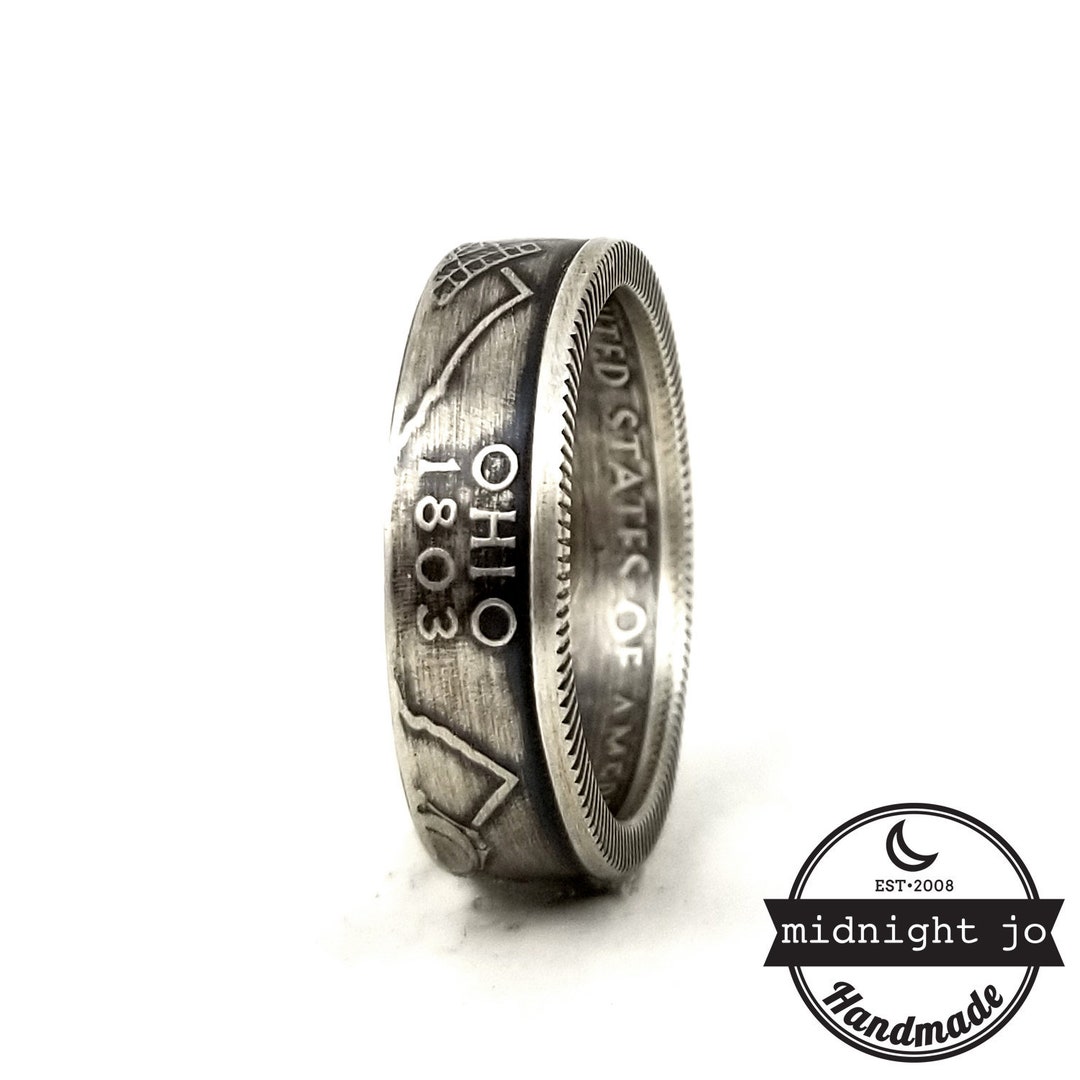 Silver Ohio Coin Ring - State Quarter Ring - Matching Rings - Etsy