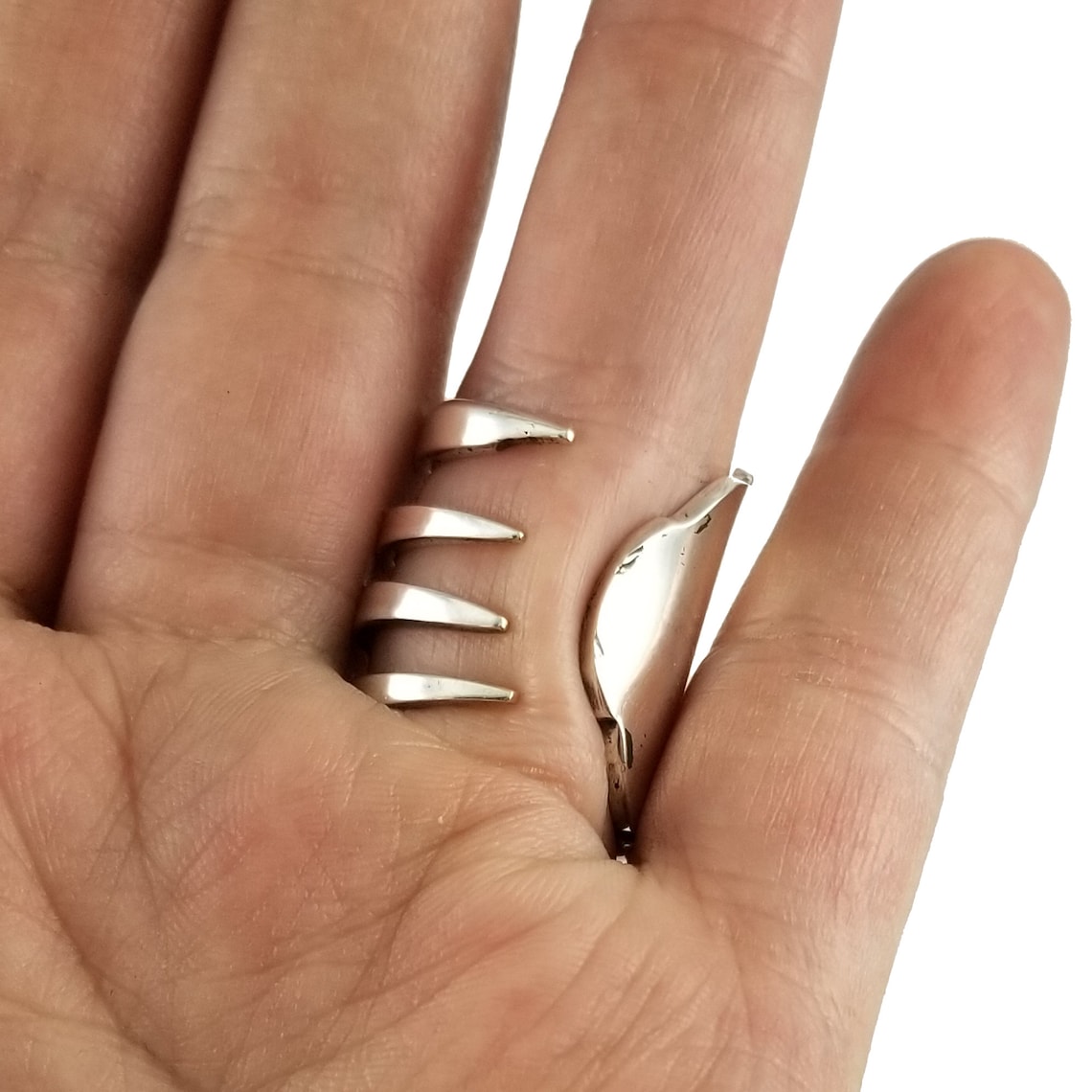 Sterling Silver Fork Ring Silverware Ring Ornate Fork Ring | Etsy