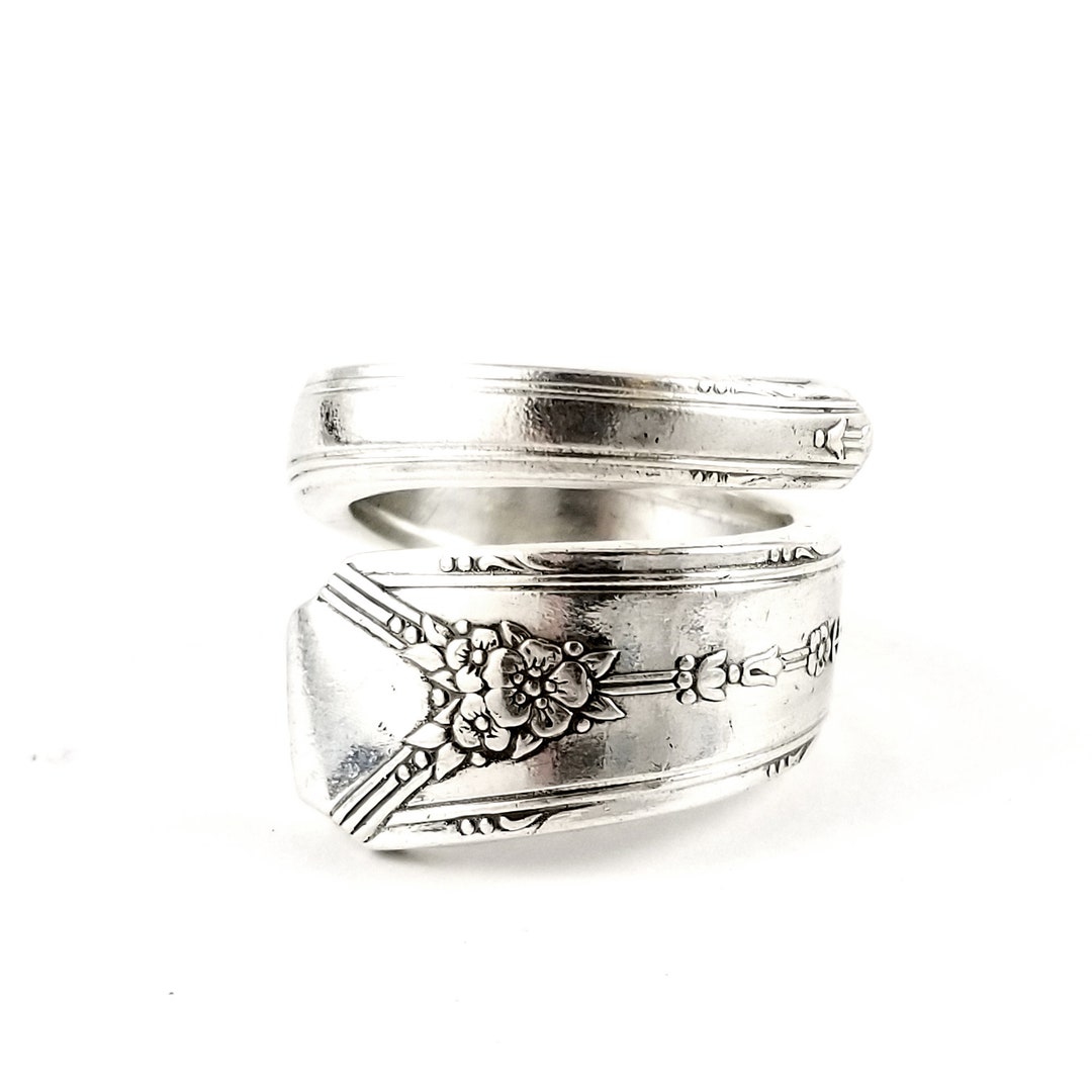 Milady Spoon Ring - Wrap Around Spoon Ring - Silver Spoon Ring - Deco ...