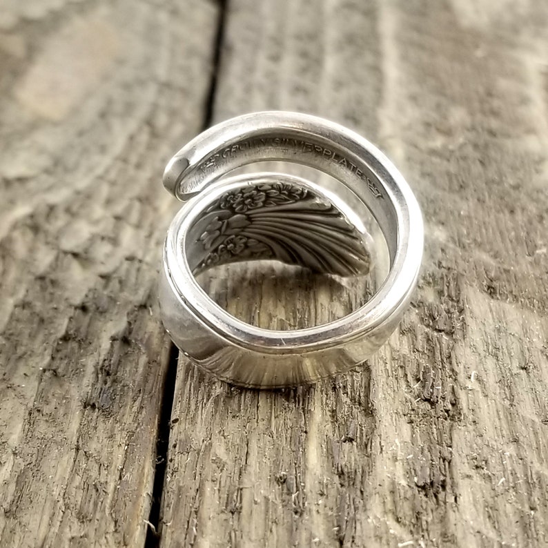 Radiance Spoon Ring Art Deco Spoon Ring Wrap Around Ring - Etsy