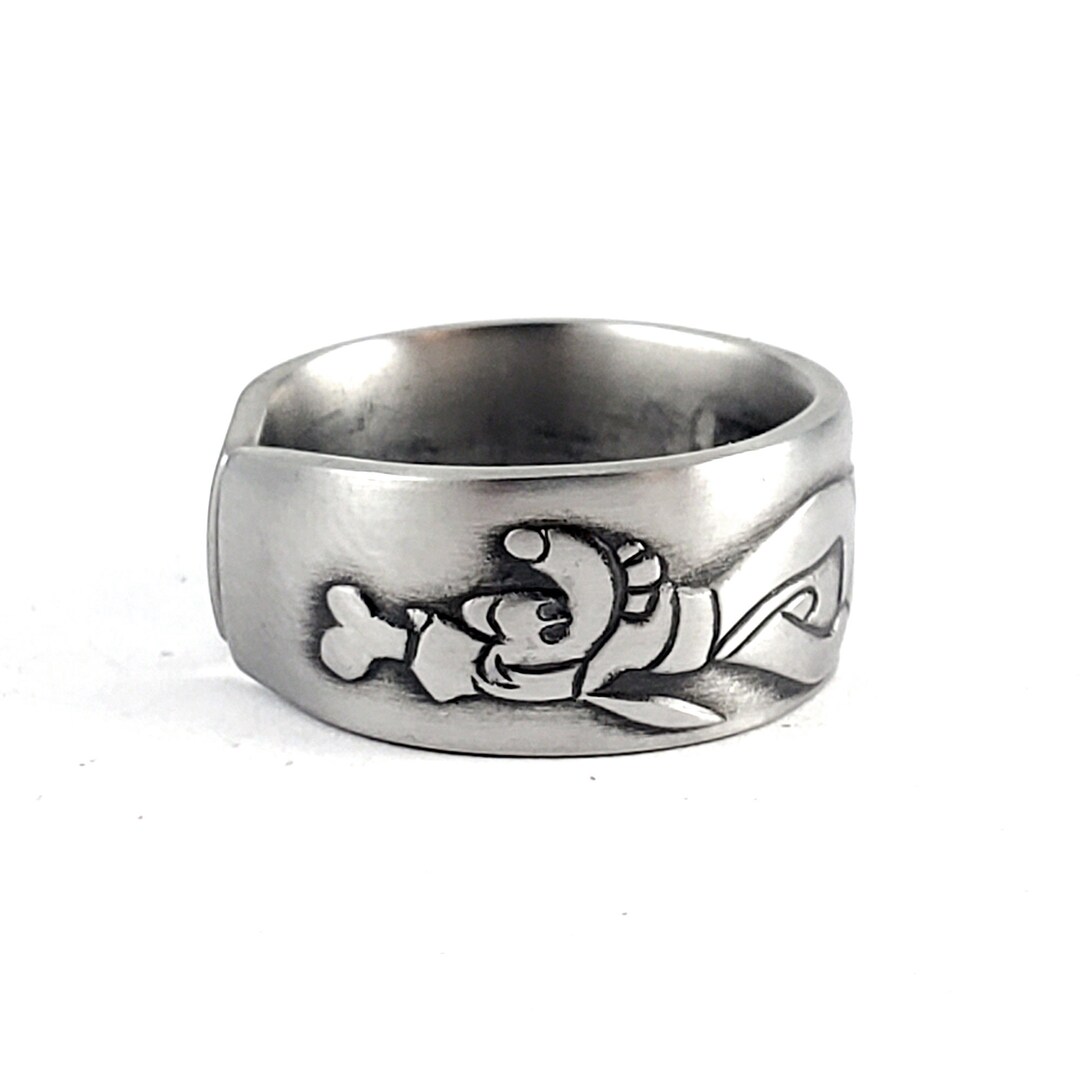 Goofy Stainless Steel Spoon Ring Vintage Bonny Walt Disney Spoon ...