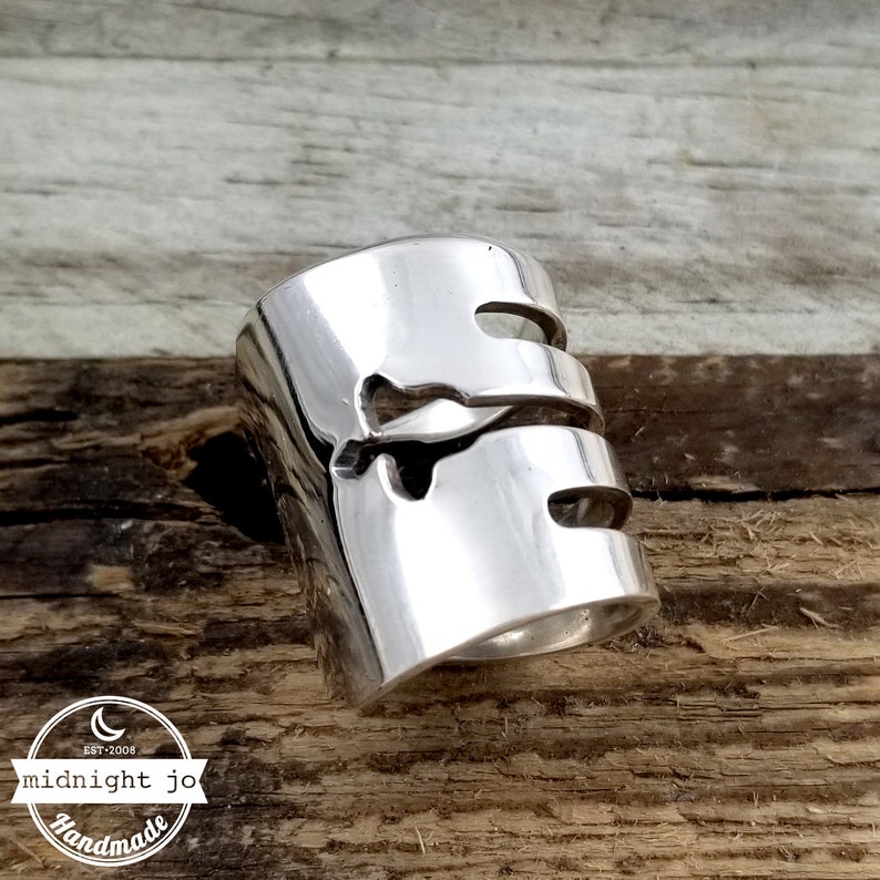Sterling Silver Fork Ring Silverware Ring Ornate Fork Ring - Etsy