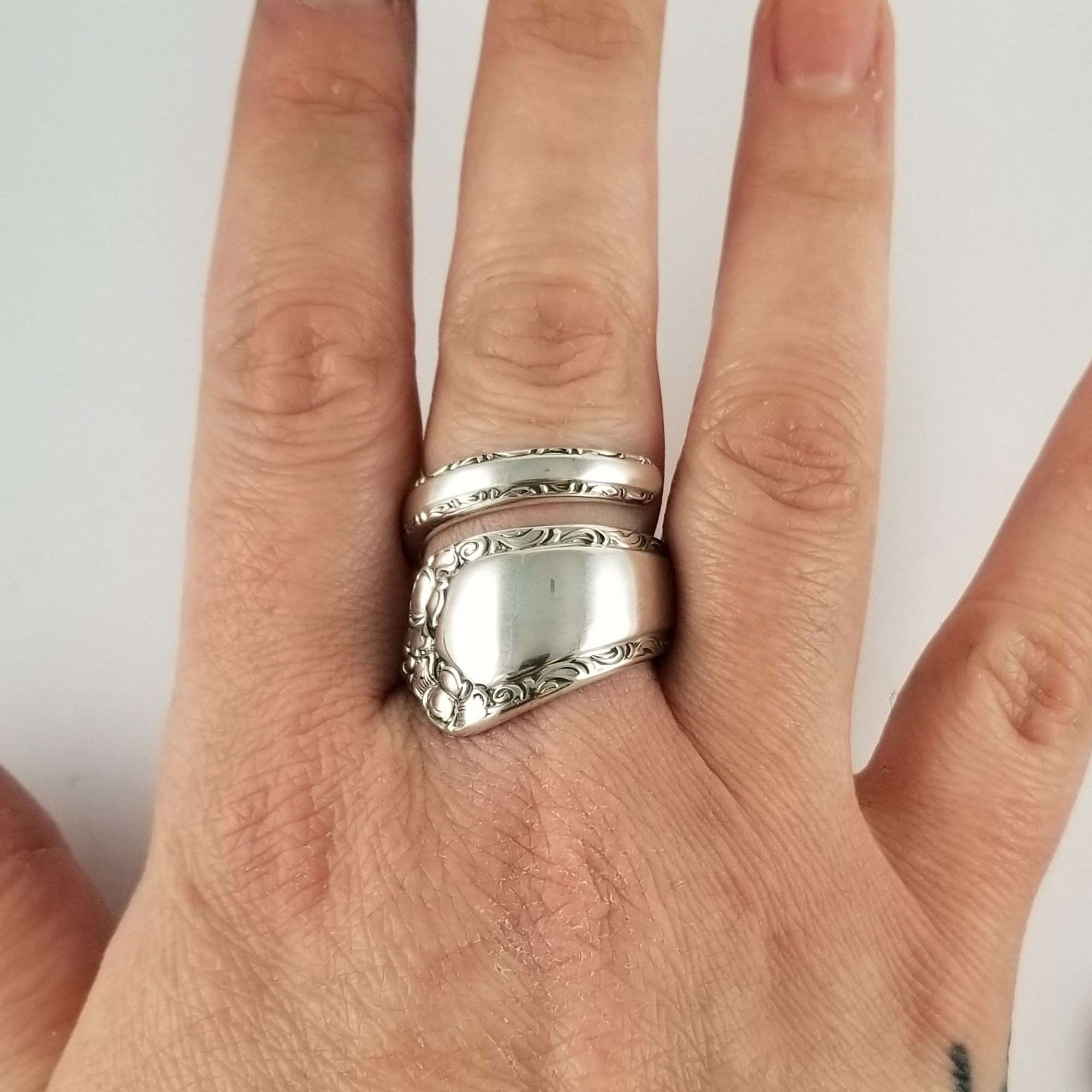 Sterling Silver Spoon Ring Easterling Rosemary Spoon Ring | Etsy