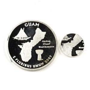 Silver Guam Coin Ring - Silver USA Quarter Rings - Souvenir Jewelry - Etsy