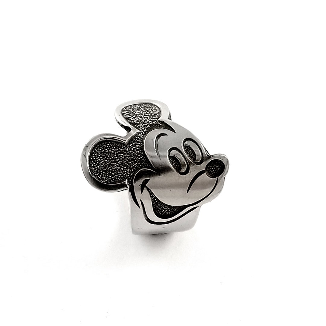 Vintage Mickey Mouse Stainless Steel Spoon Ring Vintage Bonny Disney ...