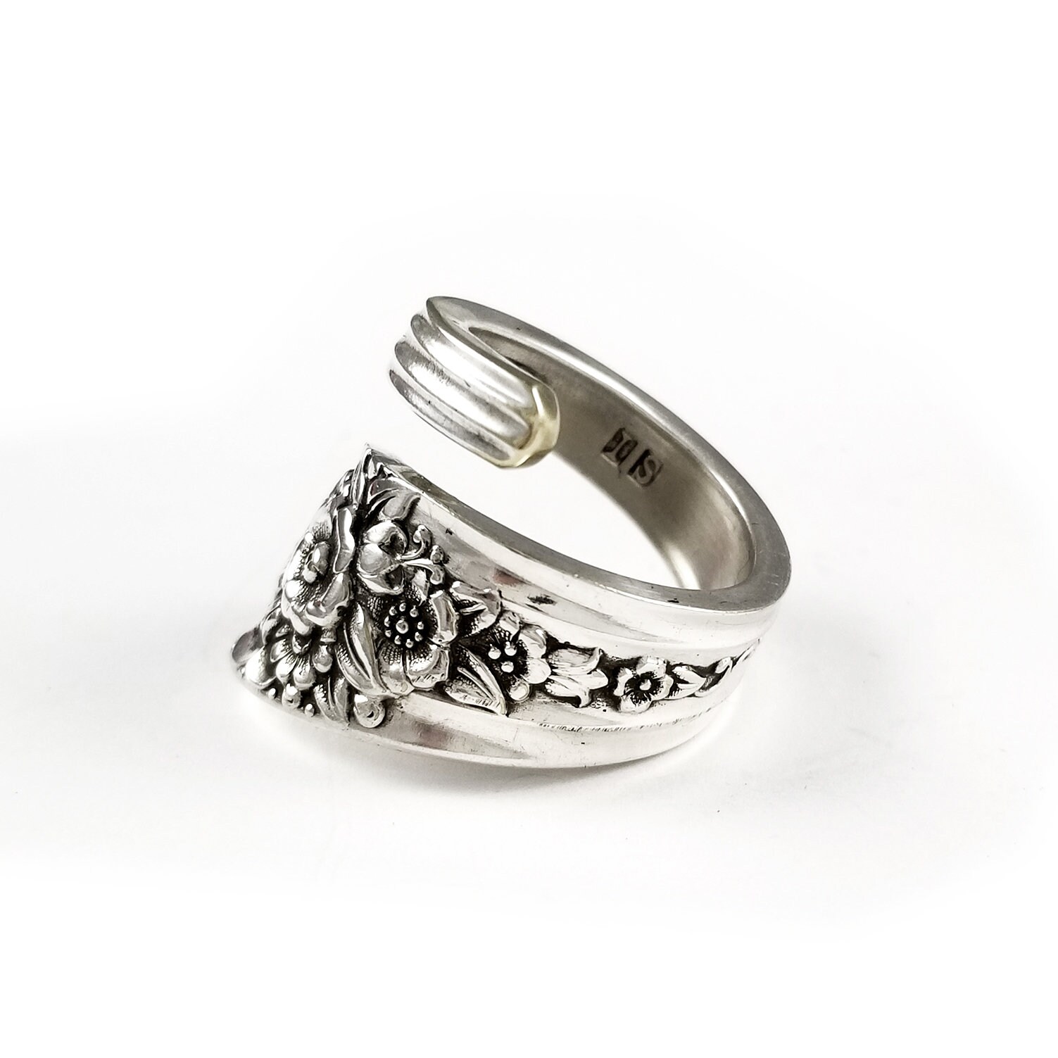 Jubilee Spoon Ring - Vintage Spoon Ring - Silver Spoon Ring - Silver ...