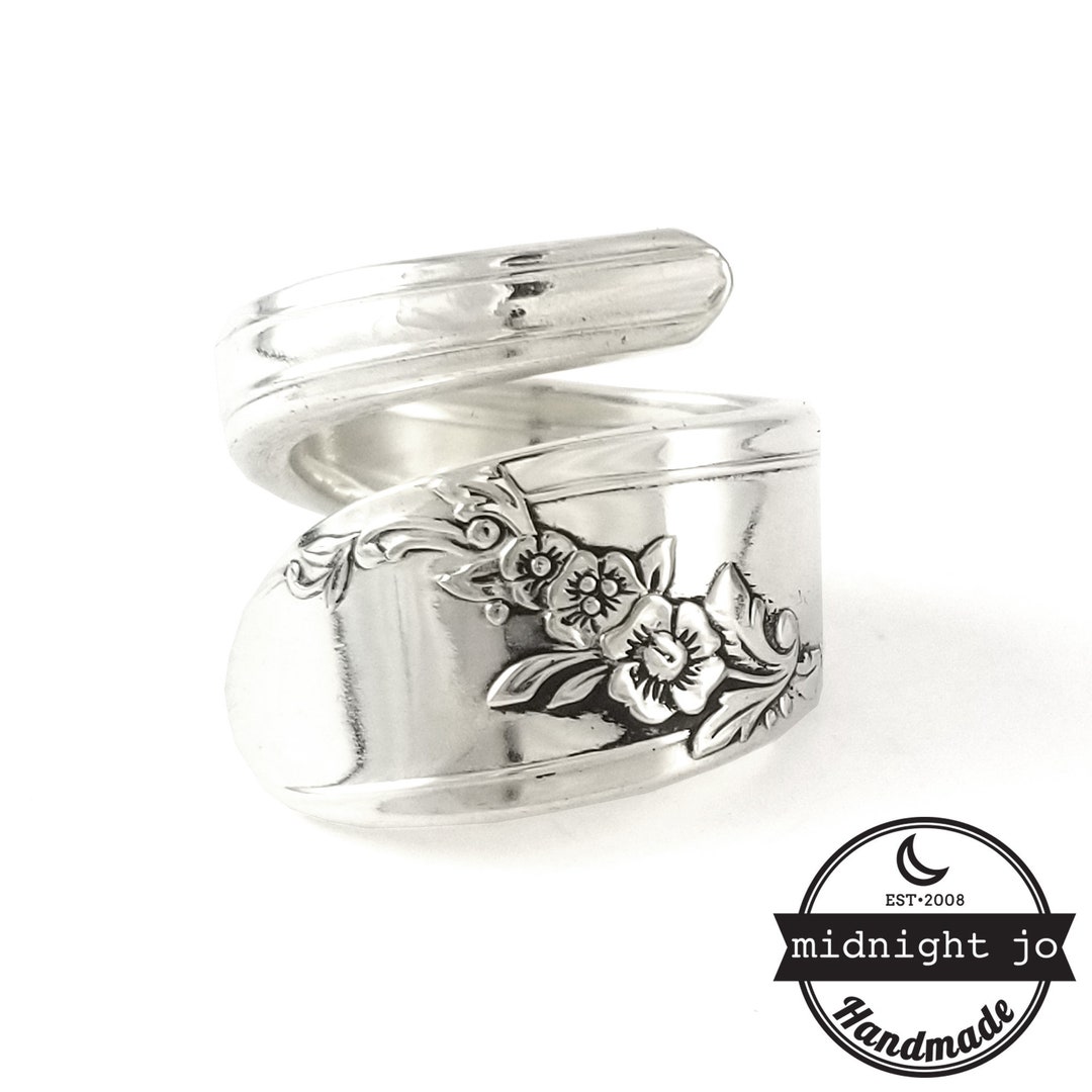 Oneida Queen Bess Wrap Around Spoon Ring - Silver Spoon Ring - Vintage ...