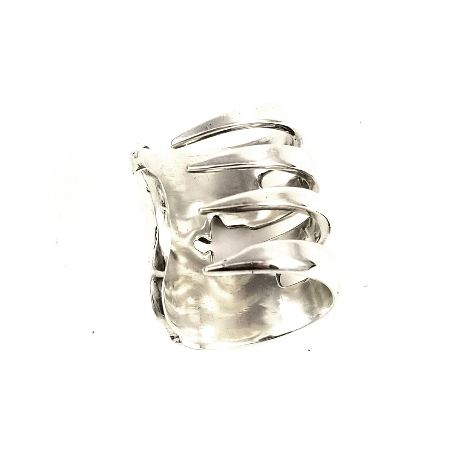 Sterling Silver Fork Ring Silverware Ring Ornate Fork Ring - Etsy