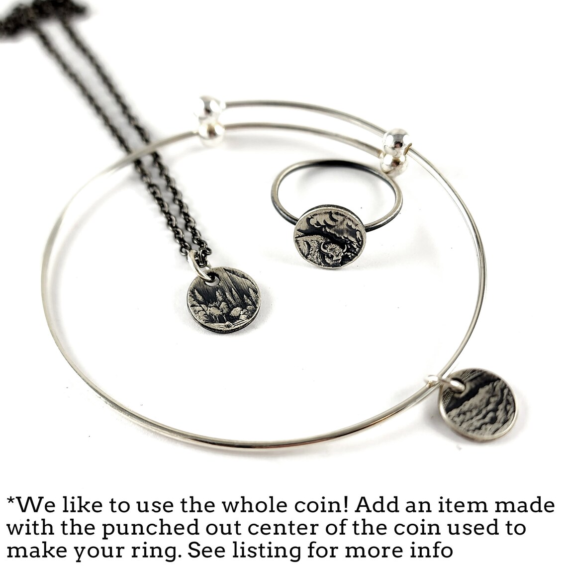 Silver Acadia National Park Coin Ring - Silver Quarter Ring - National ...