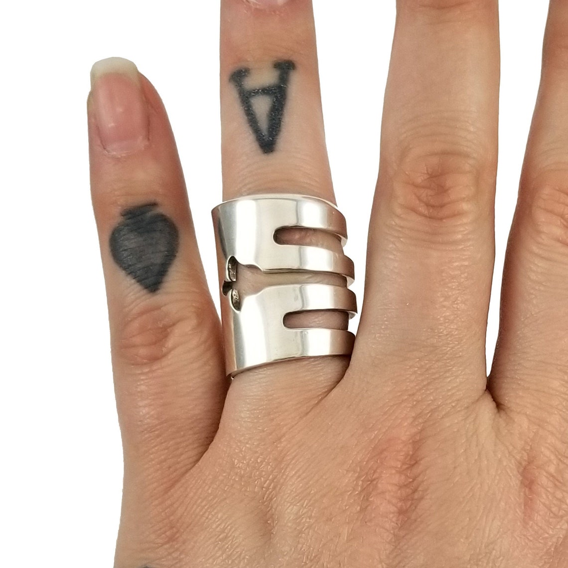 Sterling Silver Fork Ring Silverware Ring Ornate Fork Ring | Etsy