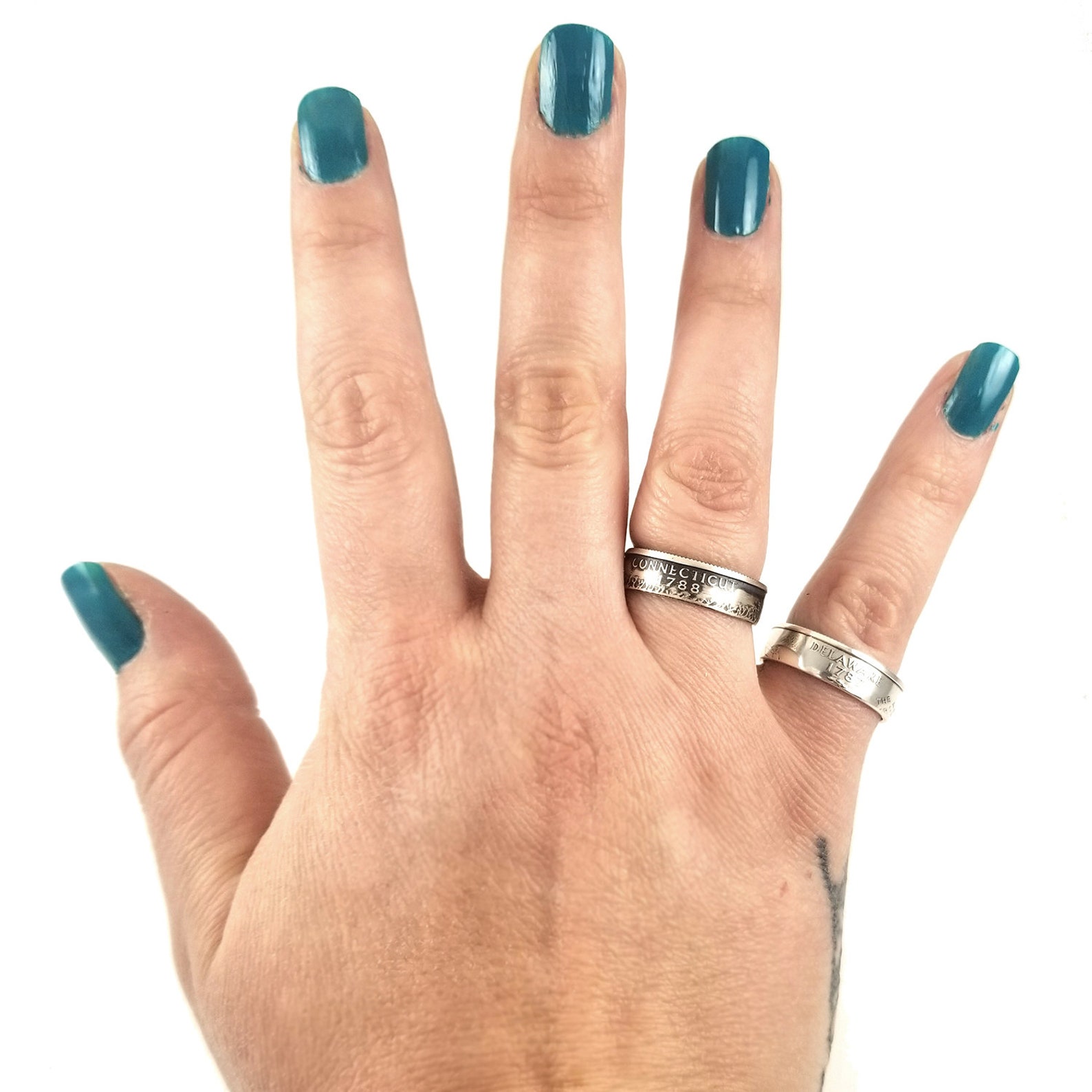 Silver Puerto Rico Coin Ring Silver Quarter Rings USA Coin - Etsy