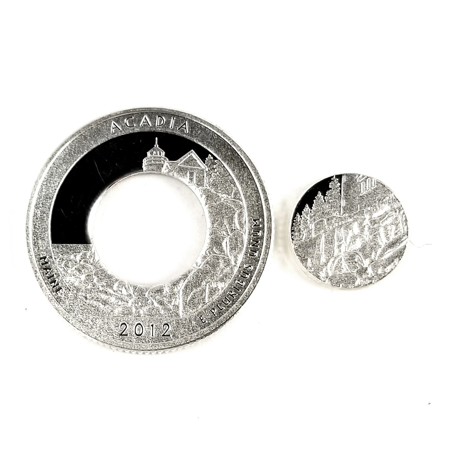 Silver Acadia National Park Coin Ring - Silver Quarter Ring - National ...