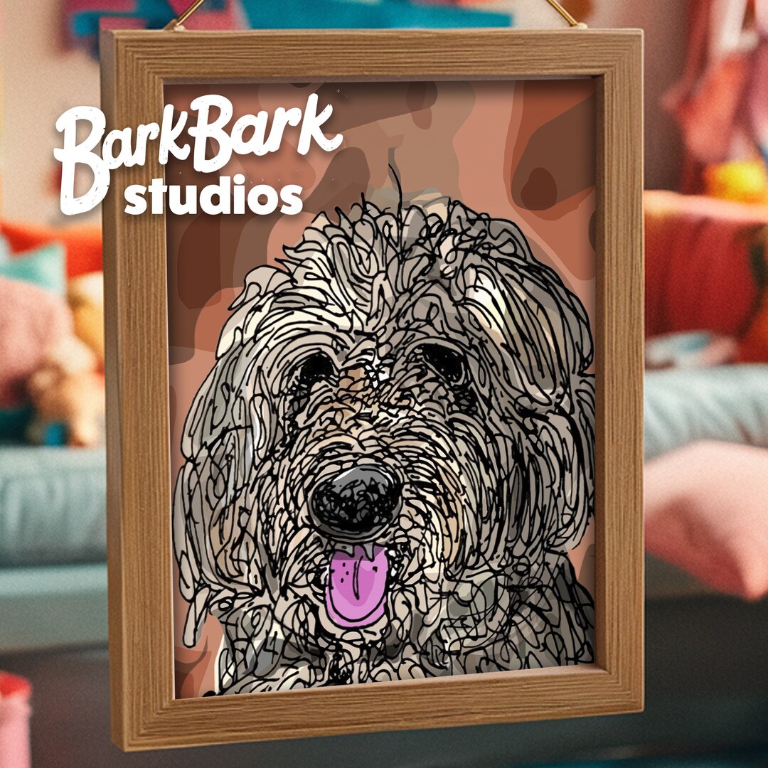 Dog Art: Tony the Dog Digital Dog Art Illustration - Etsy