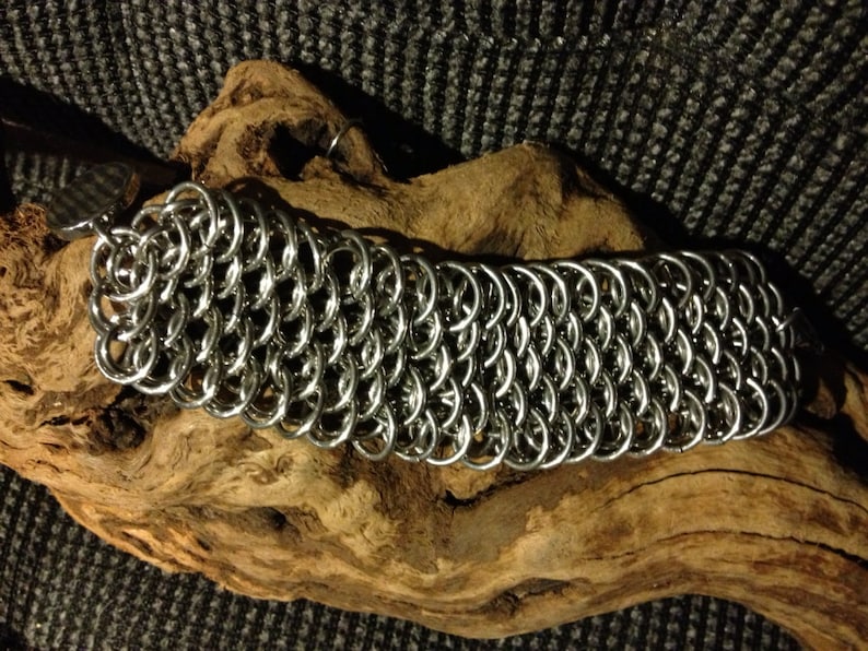 Dragon Scale Aluminum Chain Maille Bracelet - Etsy