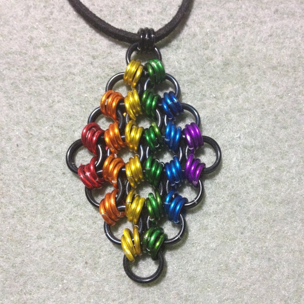 Chain Maille Pendant - Etsy