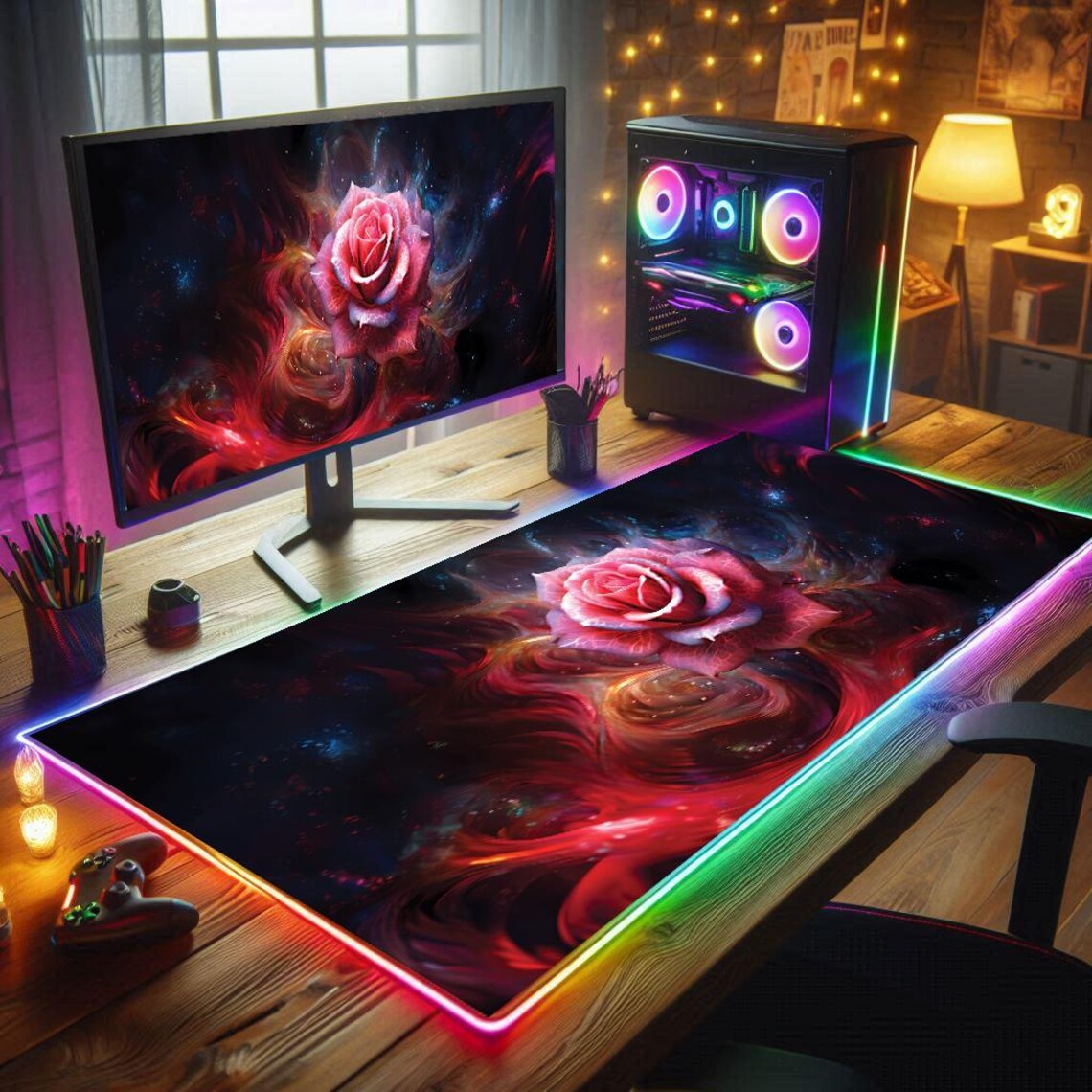 RGB Gaming Mousepad: Gaming Mat (30cm X 80cm) - Etsy