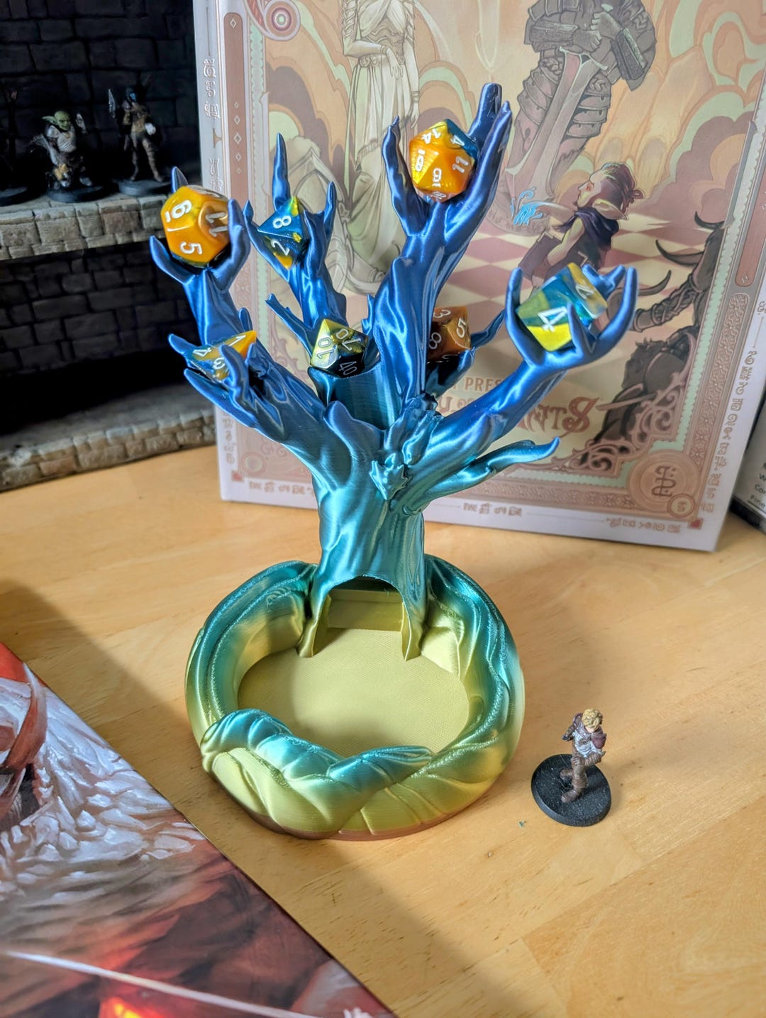 3D Printed Tree Dice Tower With Rolling Tray: Tabletop Gaming Accessory - Etsy