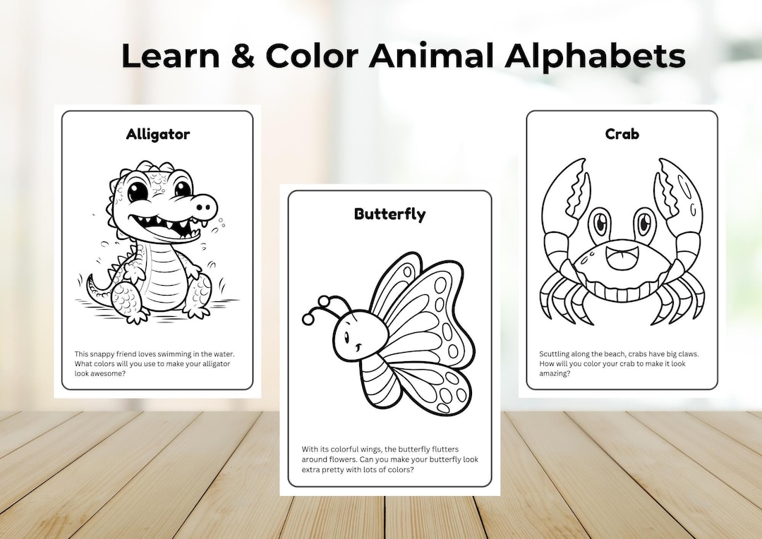Alphabet Letter Coloring Pictures Fun Coloring Worksheets Animal ...