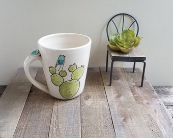 pottery with hand drawn birds insects praying by catherinereece