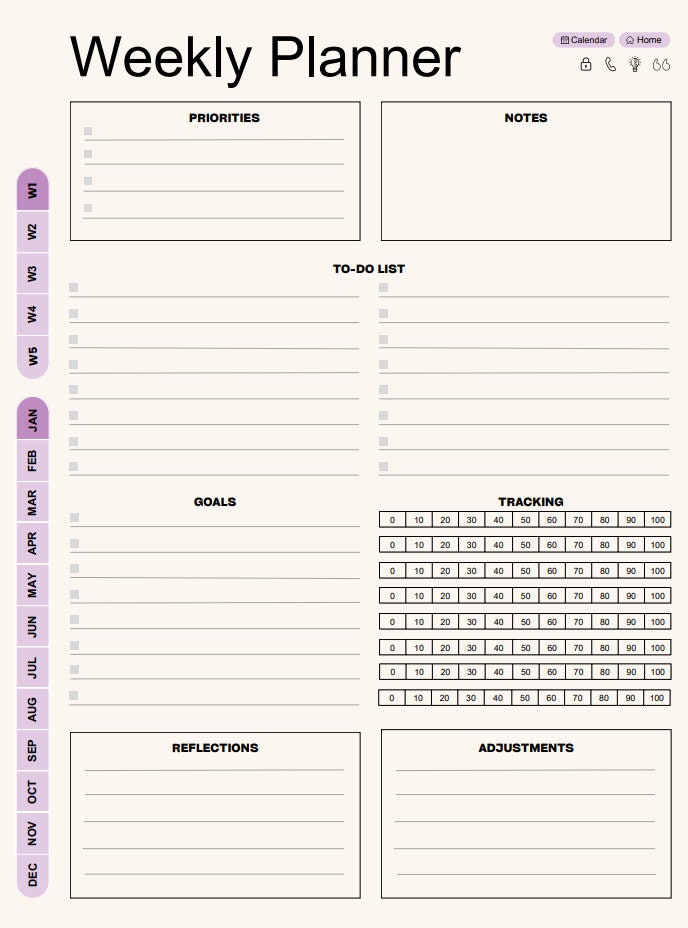 Editable Remarkable Planner 2025 - Etsy