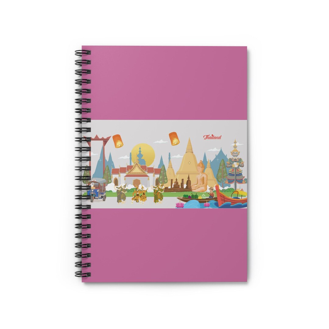 Thailand Cover Spiral Notebook Ruled Line, Bangkok Journal, Relaxing ...